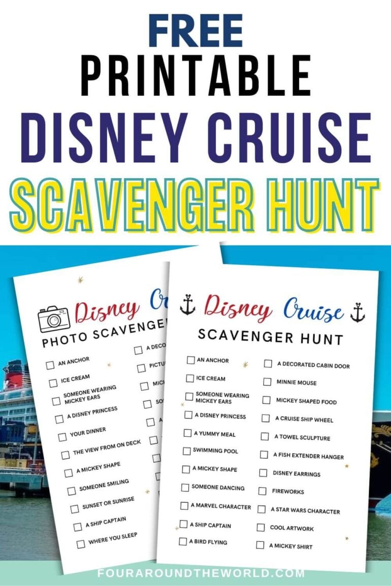 Disney Cruise Scavenger Hunt - Free Printable